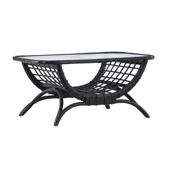 Kültéri rattan dohányzóasztal üveglappal - VD MONA COFFEE ...